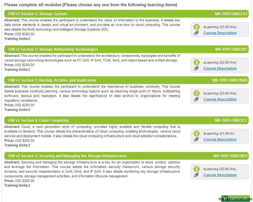 Free eLearning Course on ISMv2 for EMC Partner - Storage Tutorials