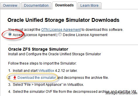 Oracle Unified Storage Simulator