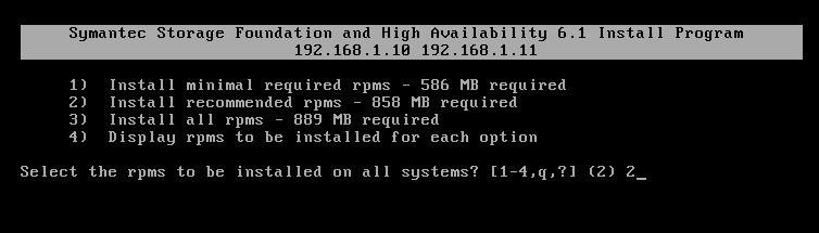 Installing Veritas Storage Foundation and High Availability on Linux