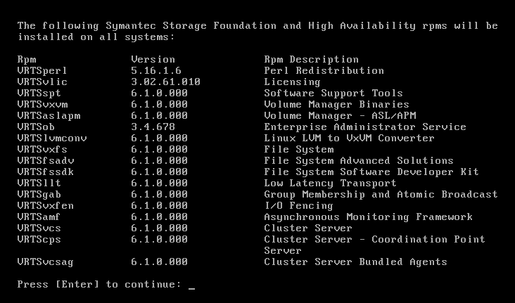 Installing Veritas Storage Foundation and High Availability on Linux