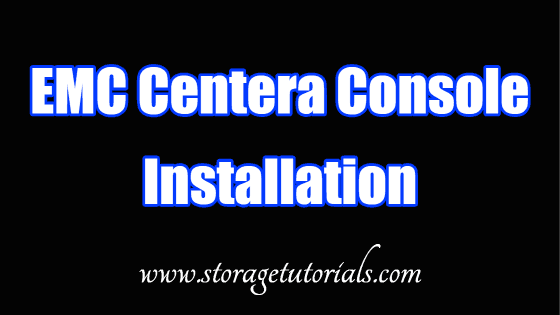 EMC Centera Console Installation