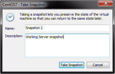 How To Take a Snapshot in VMware Workstation
