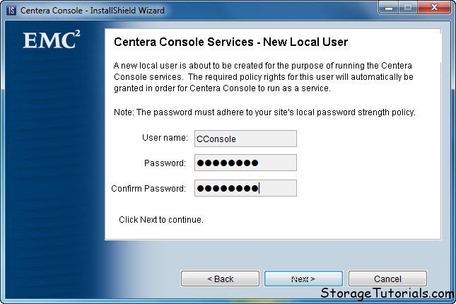 EMC Centera Console Installation